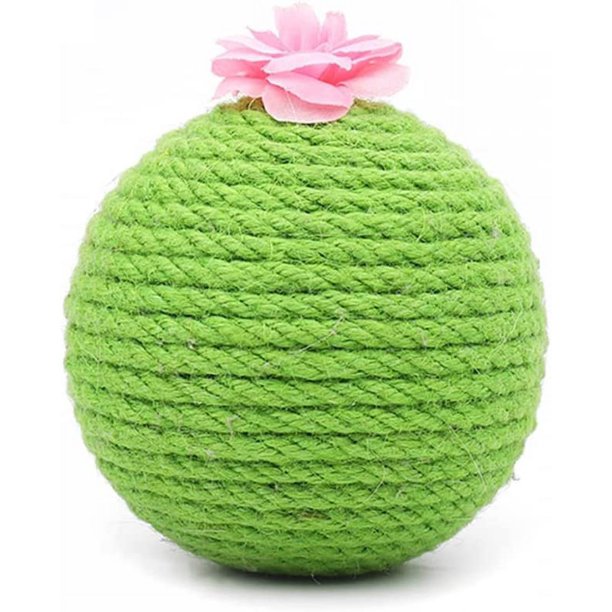 Cat Scratching Ball,Cactus Cat Scratcher Toy Kitty Sisal Balls With ...
