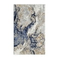 Luxe Weavers Modern Contemporary Marble Swirl Collection Blue Abstract ...