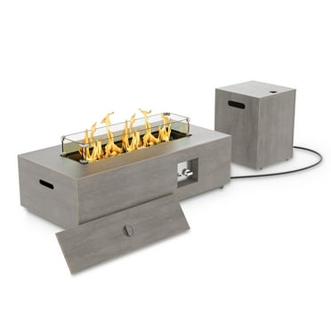 Free Shipping! Mayfair Metal Outdoor 50,000 BTU Rectangular Fire Pit ...