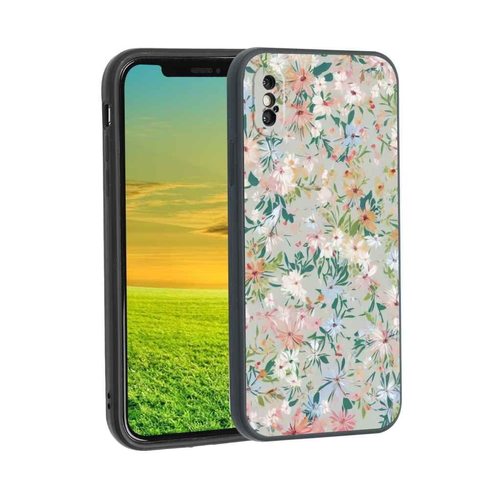 Compatible with iPhone XS Phone Case, Floral-297 Case Silicone ...