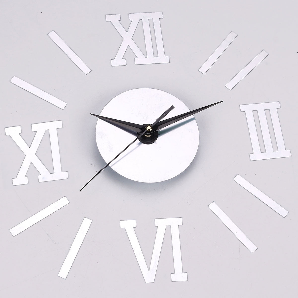 Modern DIY 3D Surface Wall Clock Luxury Mirror Home Crystal Office Room ...