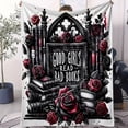 Gothic Romance Book-Themed Throw Blanket - Good Girls Read Bad Books ...