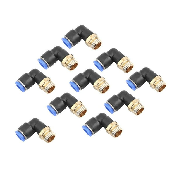 Scienceny 10pcs Codo neumático Conectores rápidos Adaptadores de ...