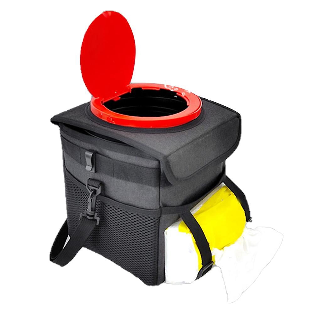 Portable Foldable Car Trash Can Waterproof Trash Bin Multifunction Car ...