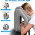 Comfort Inflatable Travel Pillow for Airplane - Ergonomic Design ...