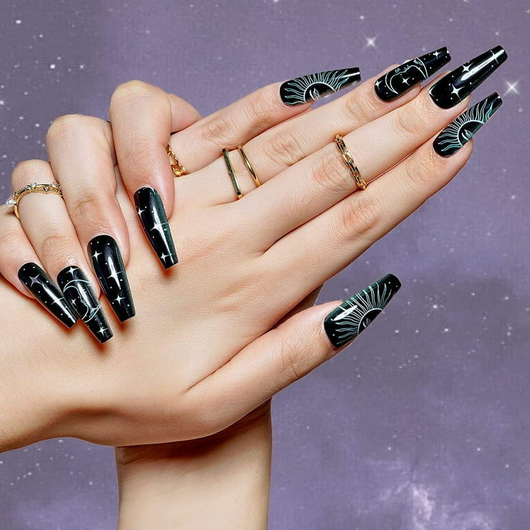 Gothic Coffin Nail Designs In Sale | www.pinnaxis.com