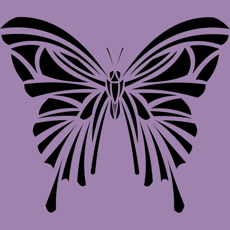 Purple Tribal Butterfly