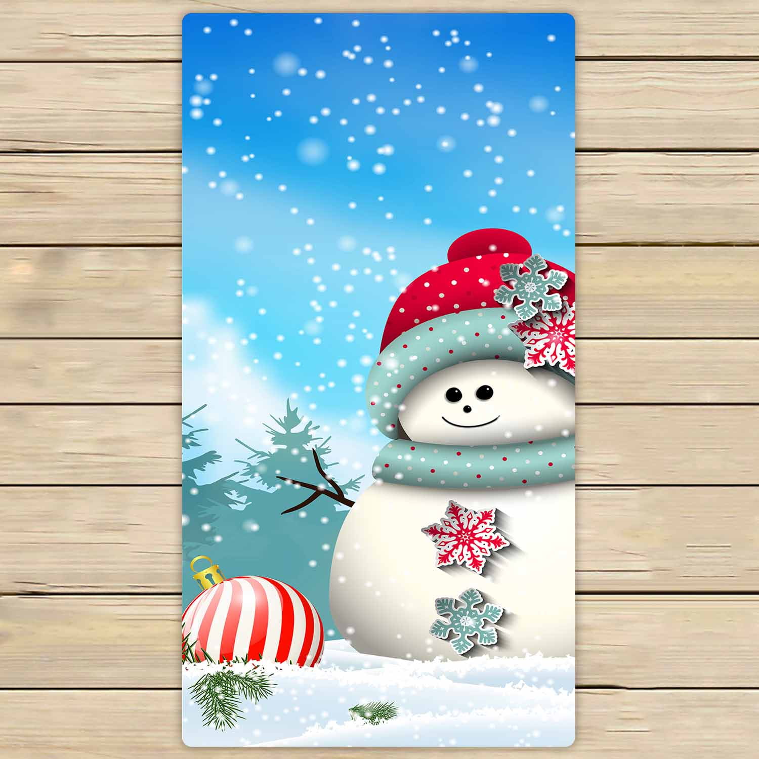 Click here for Yusdecor Cute Snowman Snowy Winter Landscape Chris... prices