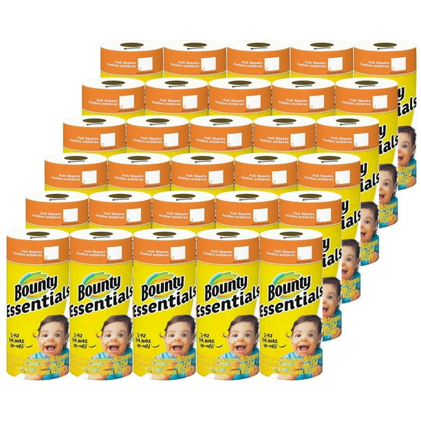 Bounty Essentials 2-Ply Full Sheet Paper Towel Rolls - 30 Pack - Walmart.ca