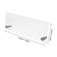 OUNONA Transparent Acrylic Blank Name Plate Sign for Desktop Decor 1 ...