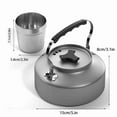 Elowen 2 1 Outdoor Teapot with Cup Stainless Steel Rustproof Anti ...