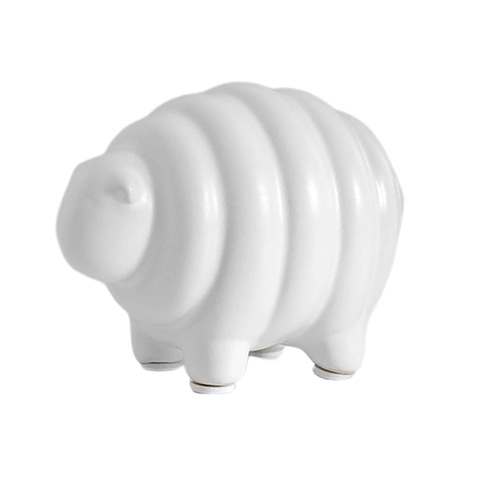 Sheep Figurine Statue Table Centerpiece Decorative Collection Ceramic ...