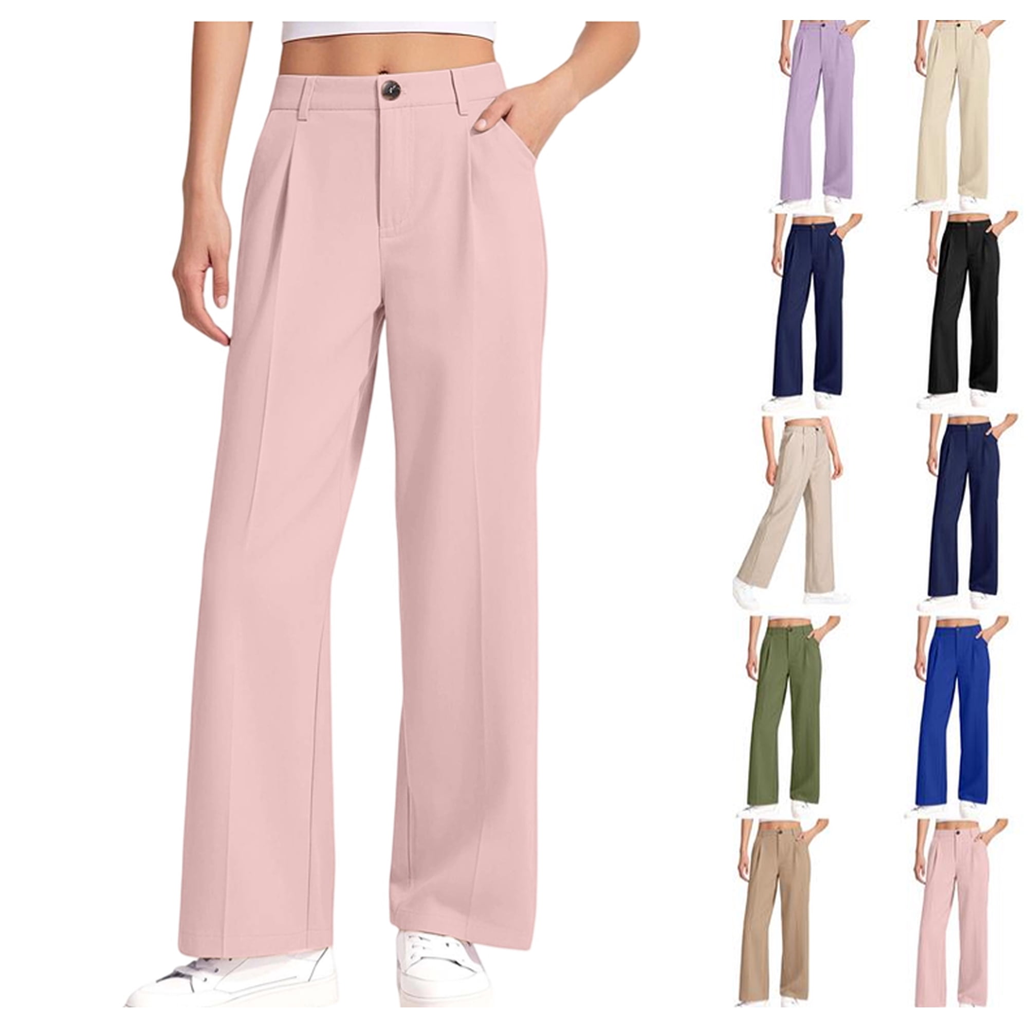 Click here for Wonderwiz Girls Dress Pants Kids High Waist Stretc... prices