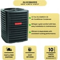 GOODMAN 1.5 TON 14 SEER2 AC & 80% AFUE 60K BTU GAS FURNACE SYSTEM, R32 ...