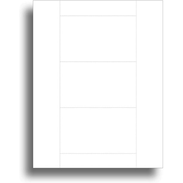 Blank White Printable 3" x 5" Index Cards for Inkjet/Laser Printers - 3 ...