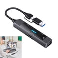 Multiple USB Splitter with Type C and USB 2.0 Port Ethernet Adapter ...