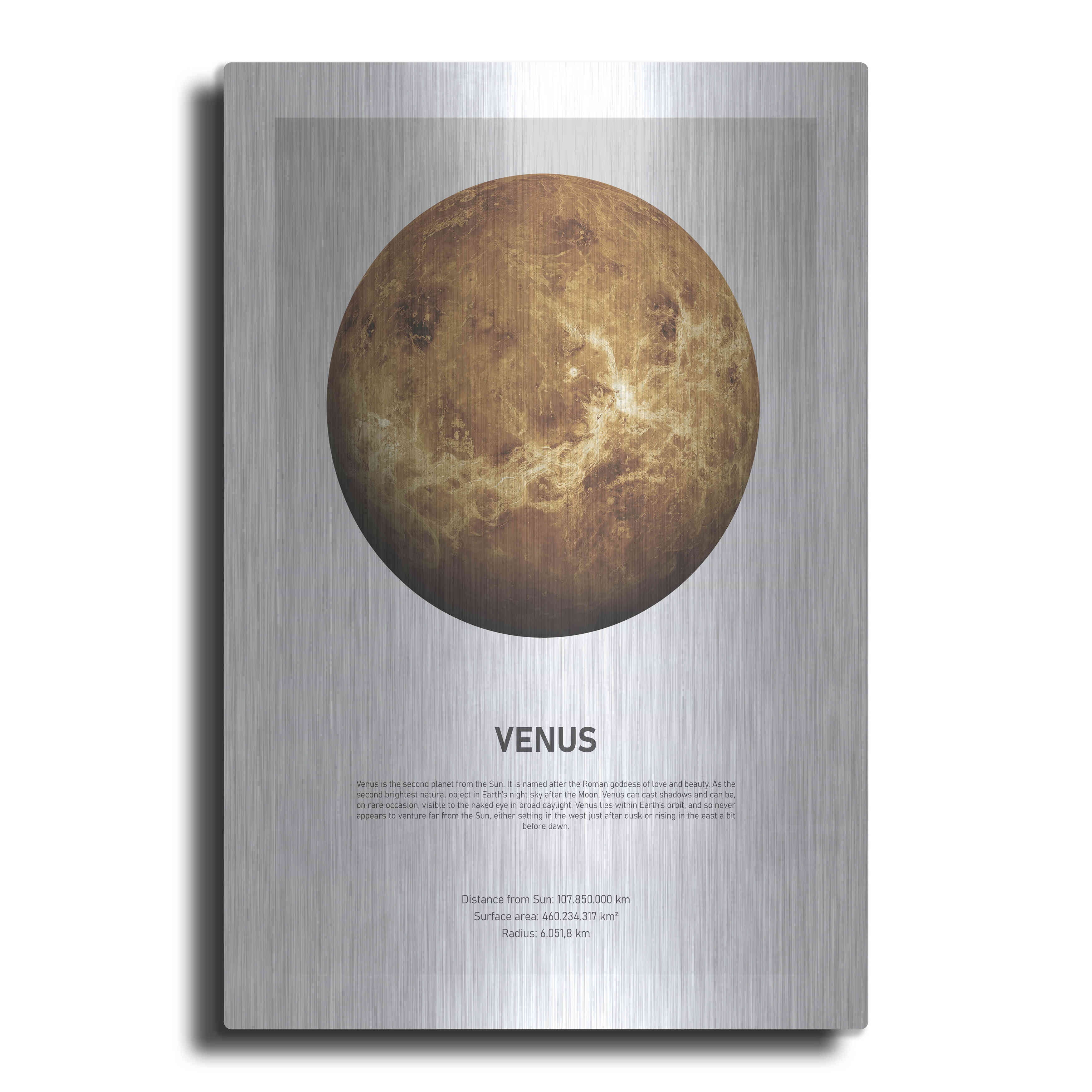 Luxe Metal Art 'Venus Light' by Design Fabrikken, Metal Wall Art, 16 ...