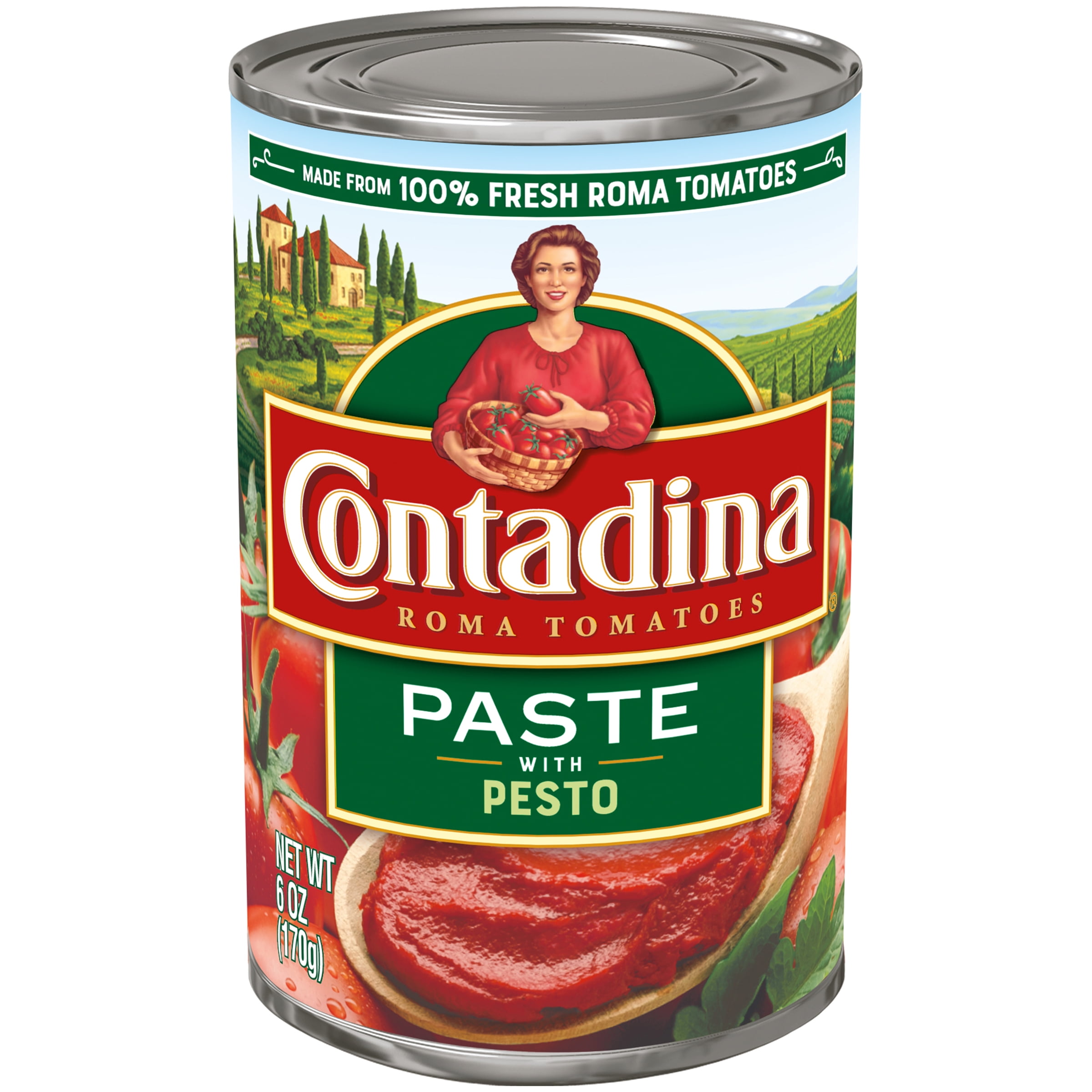 Contadina Canned Tomato Paste with Pesto, 6 oz Can - Walmart.com