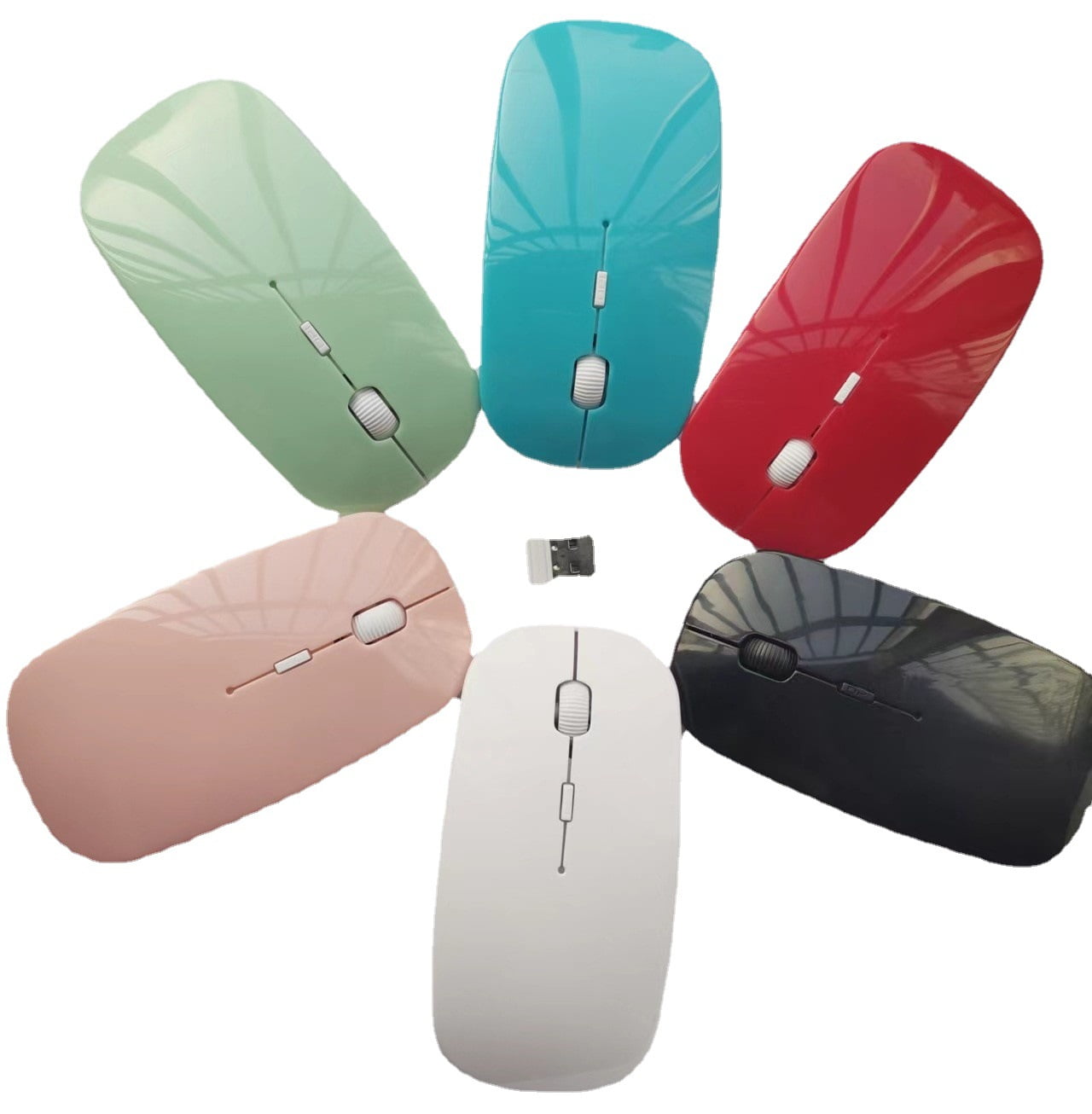 2.4G Wireless Mouse USB Receiver Ultra Slim for PC Laptop Gaming ...