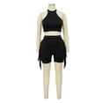 Aellinatey Two Piece Sets for Women Workout Set Top Crop Fringe Shorts ...