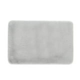 Better Homes & Gardens Silver Faux Rabbit Fur Bath Rug Set, 2-Piece, 17 ...