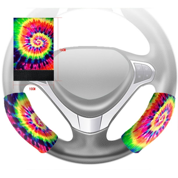 GCKG Colorful Tie Dye Steering Wheel Cover,Colorful Tie Dye Steering ... GCKG Colorful Tie Dye Steering Wheel Cover,Colorful Tie Dye Steering ...