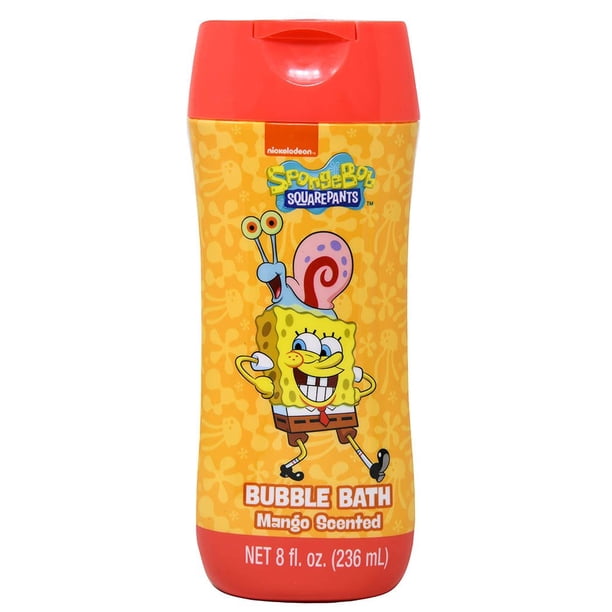 Sponge Bob 8oz Bubble Bath In Bottle Non Toxic Paraben