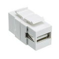 ACCL Keystone Insert, White, USB 2.0 Type A Female To Type B Female ...