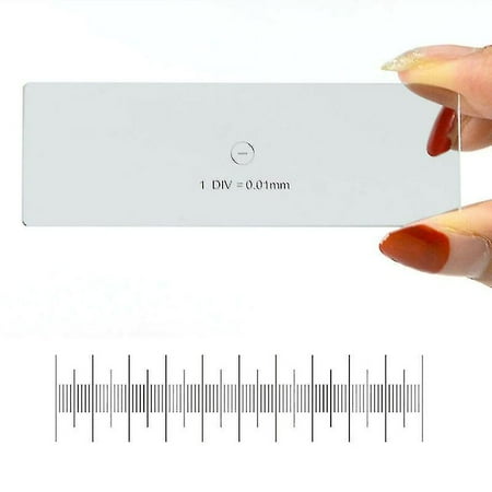25*75mm 0.01mm Microscope Stage Micrometer Calibrate Microscope Slide ...
