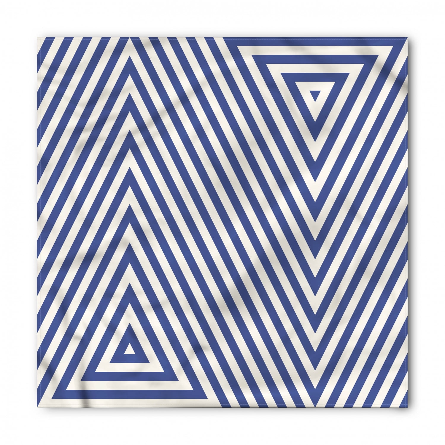 Navy Blue Bandana, Triangle and Stripes, Unisex Head and Neck Tie, by ...