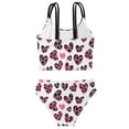 BZSMCE Swimsuit 2-Piece Tank Swimming Wear Quick Dry Bathing Suit-Pink ...