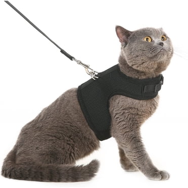 Cat Harness and Leash for Walking, Escape Proof Soft Adjustable Vest ...
