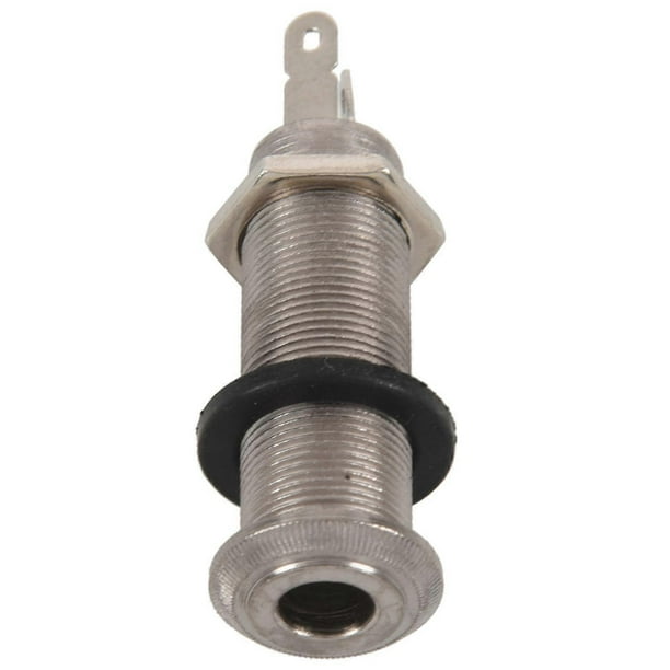 Electric Guitar Jack Chrome Threaded Cylinder Output Input Jack Plug ...