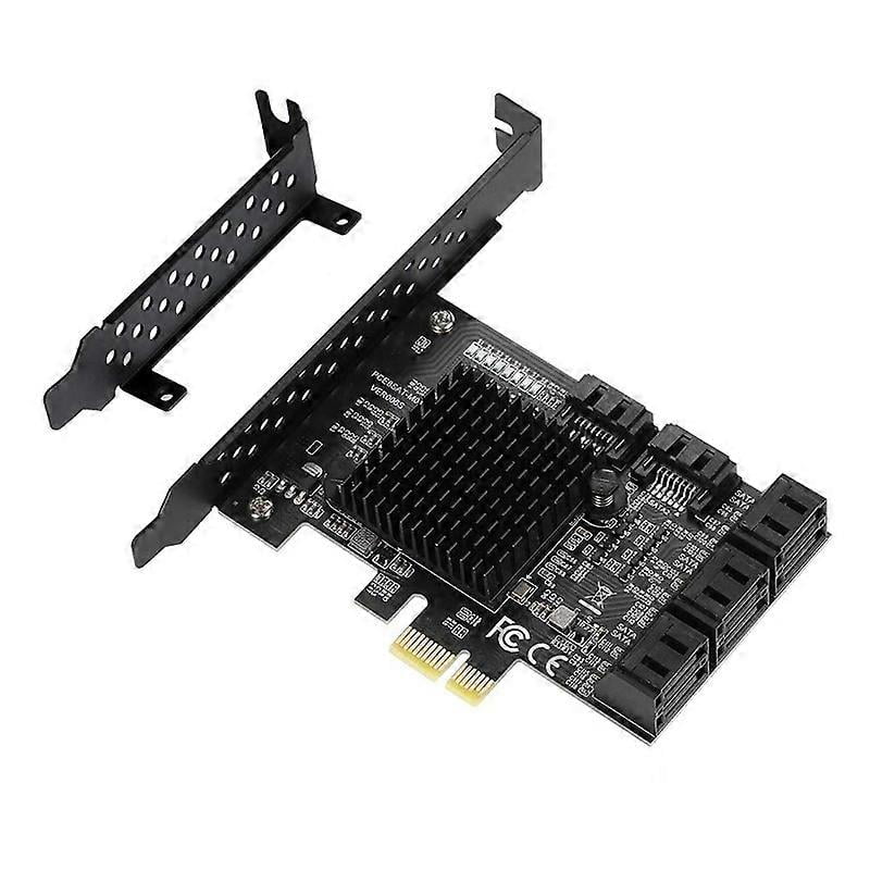 Tarjeta de Expansión PCI Express Yuxing SATA 3 de 8 Puertos Controlador ...