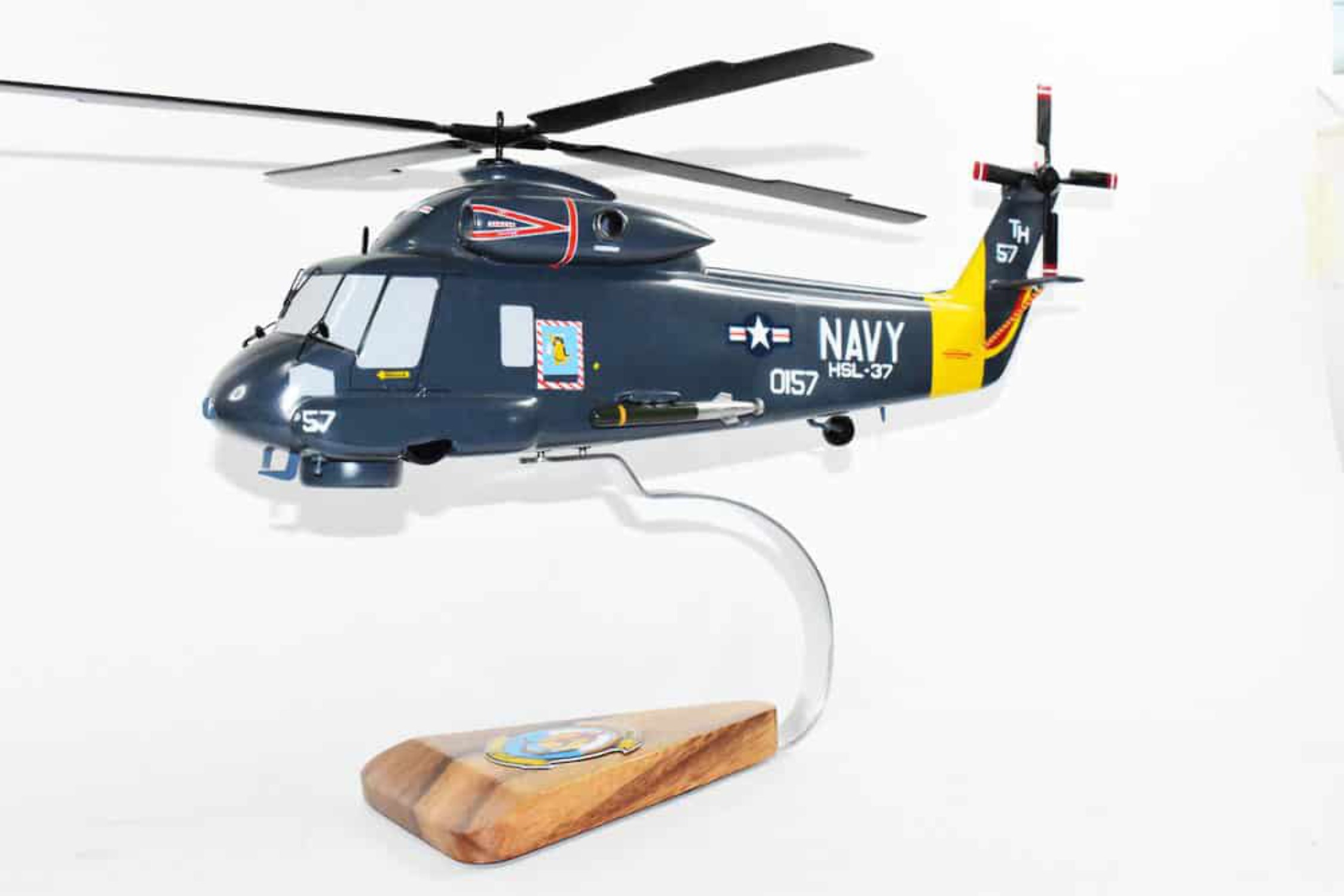 HSL-37 Easyriders SH-2F Seasprite Model, Kaman, Mahogany, 1/30th (16 ...