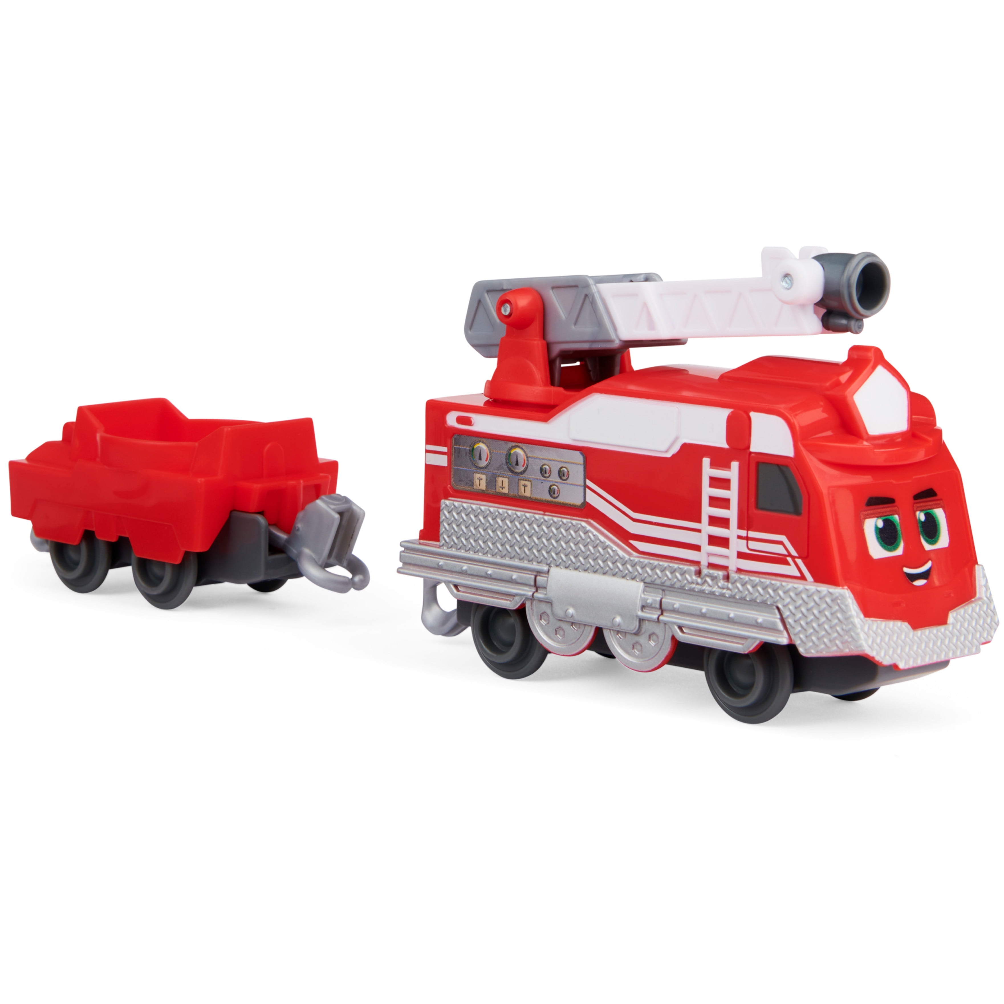 Mighty Express, Rescue Red Push and Go Toy Train with Cargo Car ...