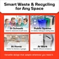 10 Gallon Blue Recycling Bin with Lid, NYC Compliant Cans and Bottles ...