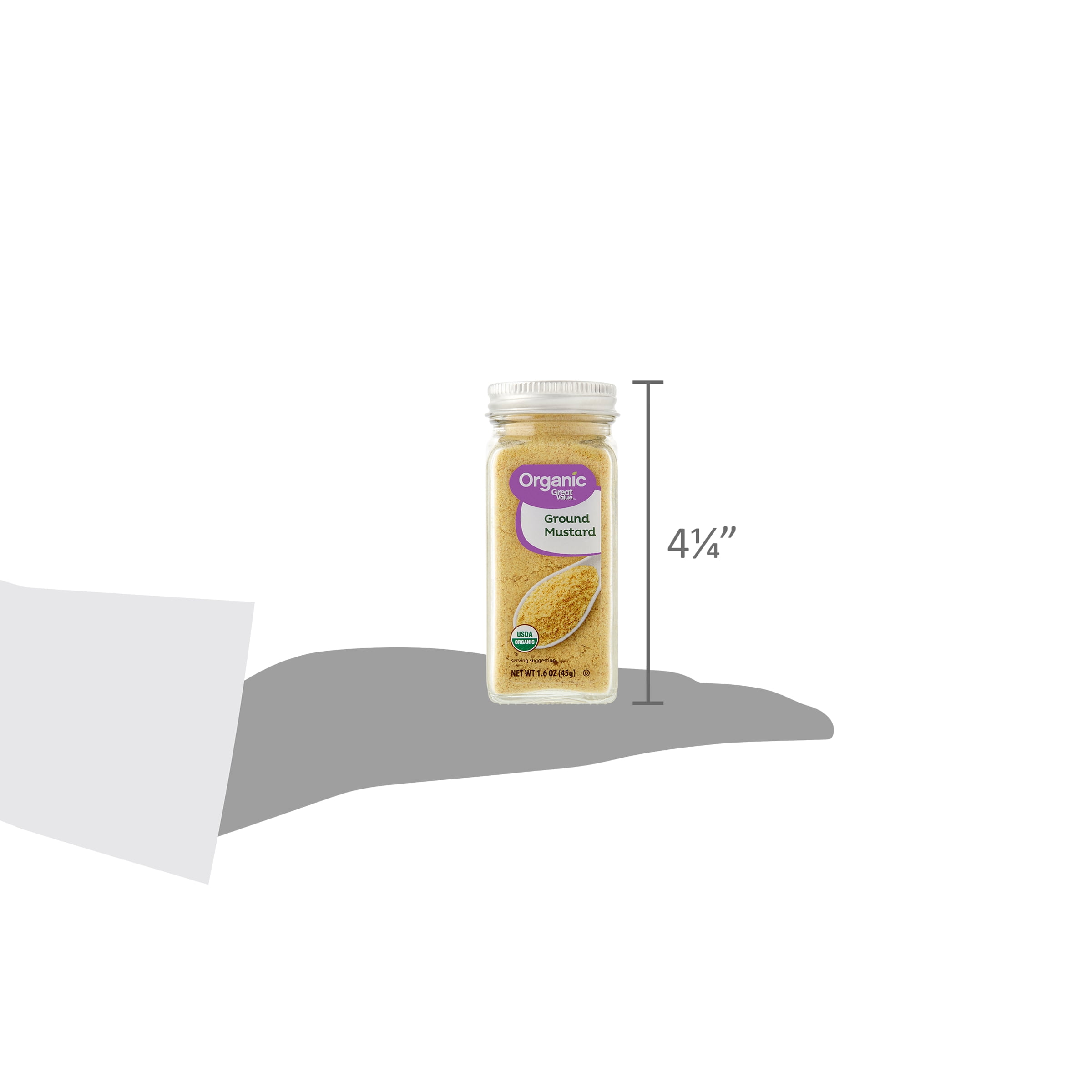 Great Value Organic Mustard Ground, 1.6 oz