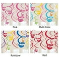 Red Plastic Swirl Decorations, 12pk - Walmart.com