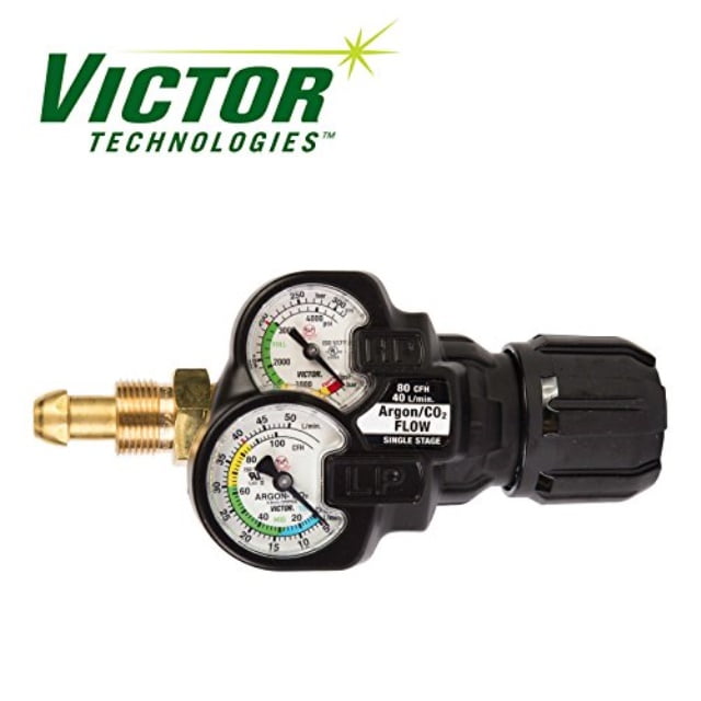 Victor Inert Gas Argon Regulator EDGE 20 Flow Gauge ESS32-80CFH-580 ...