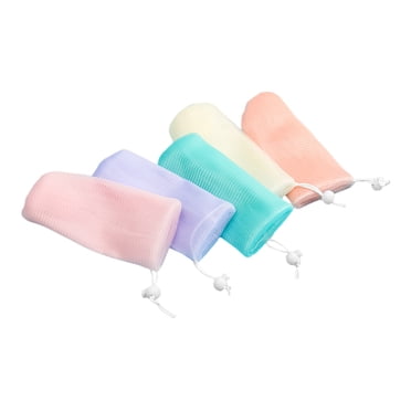 5 Pack Exfoliating Net Wash Soap Saver Bag, Zero Waste Mesh Bar Soap ...