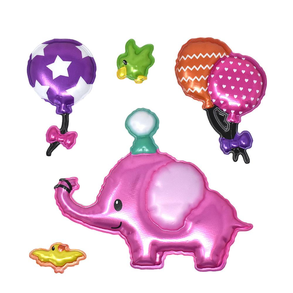 Elephant with Balloons Wall Decal 3D Balloon Stickers, Assorted, 5 ...