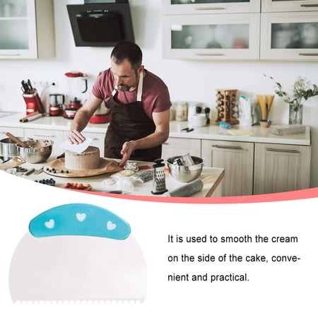 Cake Knife Cutter Cream Decorative Spatulas With Plastic Scraper Cakes ...