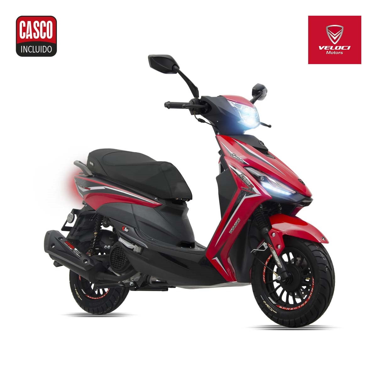 Motocicleta Scooter Veloci Hasback Sport 200cc Rojo 2025 | Bodega ...