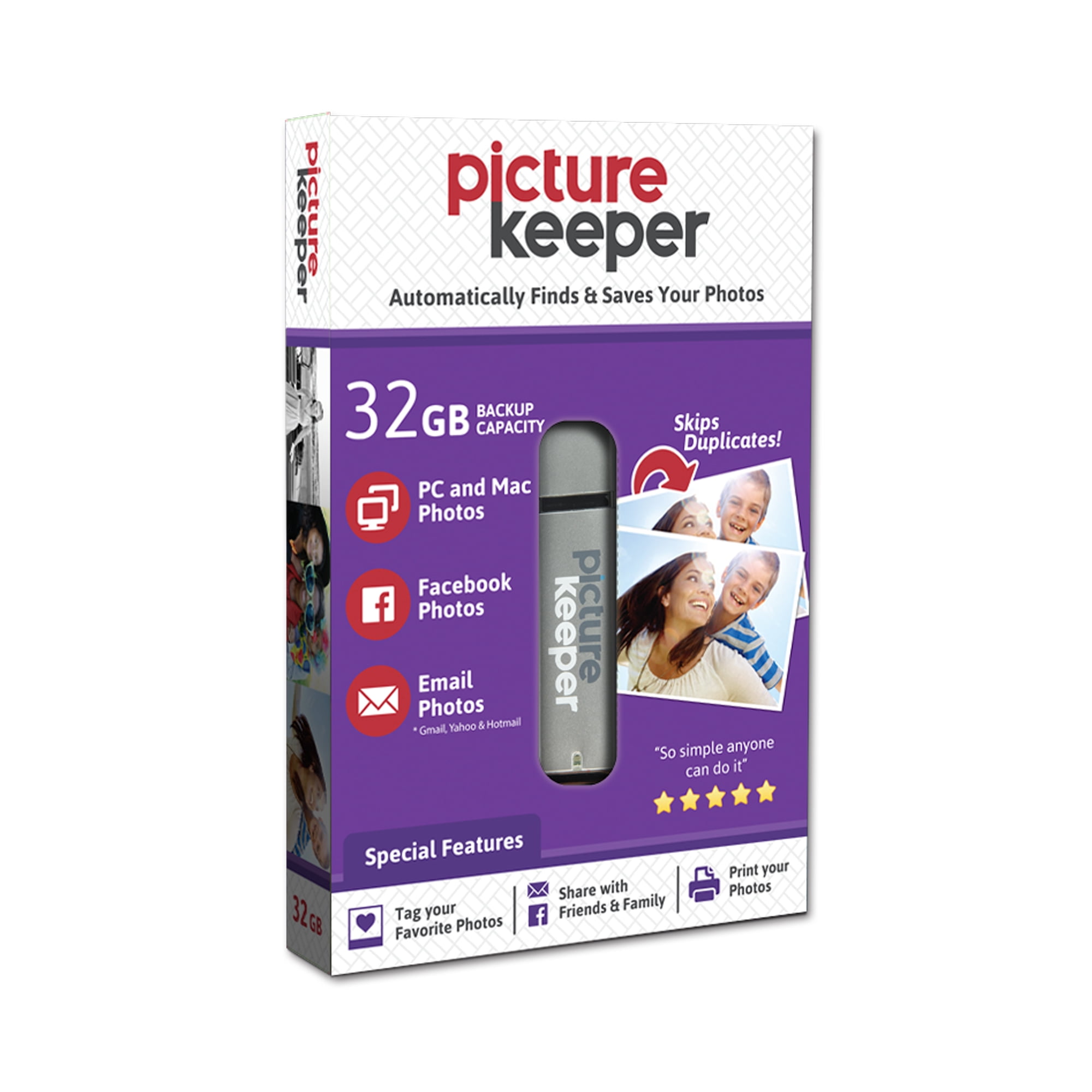 Picture Keeper Portable Flash USB Photo Backup and Storage Device for ...