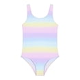 Bainana Swimsuit For Girls Child Colorful Print Sleeveless Crew Neck ...