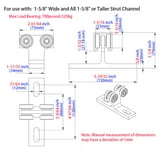Electric Hoist Installation Roller Trolley 4 Wheel Trolley Assembly ...