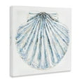 Stupell Industries Clam Shell on White Coastal Painting Gallery Wrapped ...