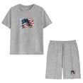 Boys & Girls 3-15Y Casual 2PC Set Comfy 2026 Summer 4th of July Print ...