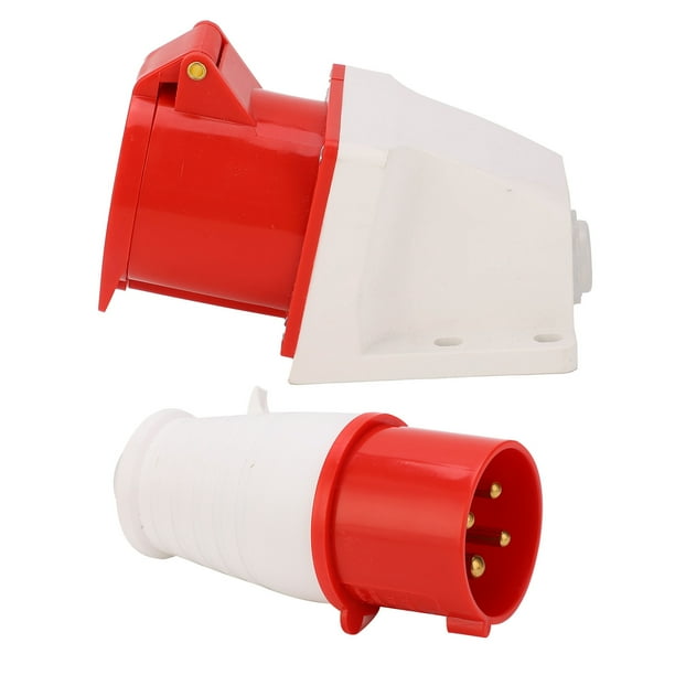ANGGREK 32A 3 Phase Socket,4‑Pin Power Plug,4‑Pin Power Plug 3 Phase ...
